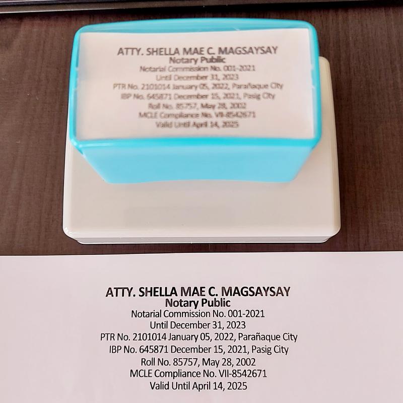 Professional Office Stamp – Quickprints Philippines